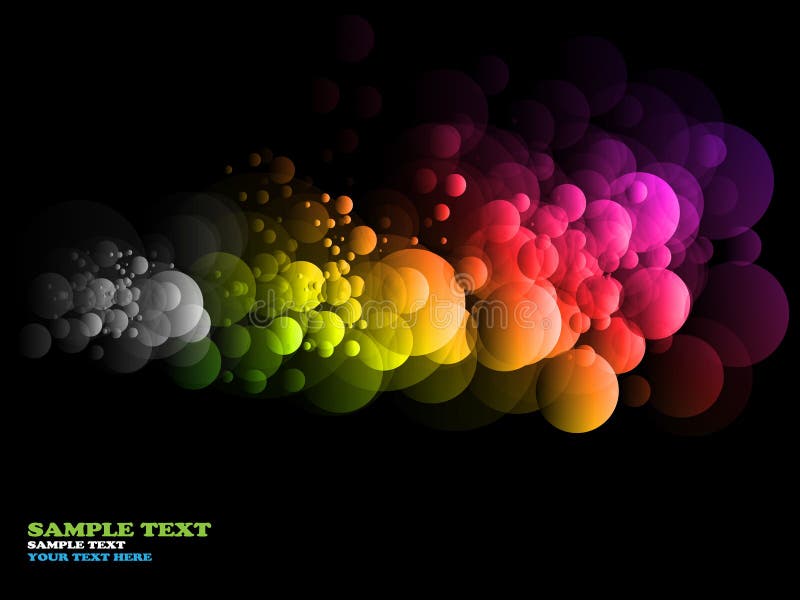 Abstract rainbow circles stock vector. Illustration of layout - 19471196