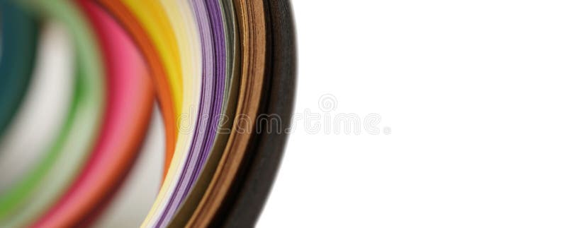 Abstract Rainbow Color Strip Wave Paper Long Horizontal Background ...