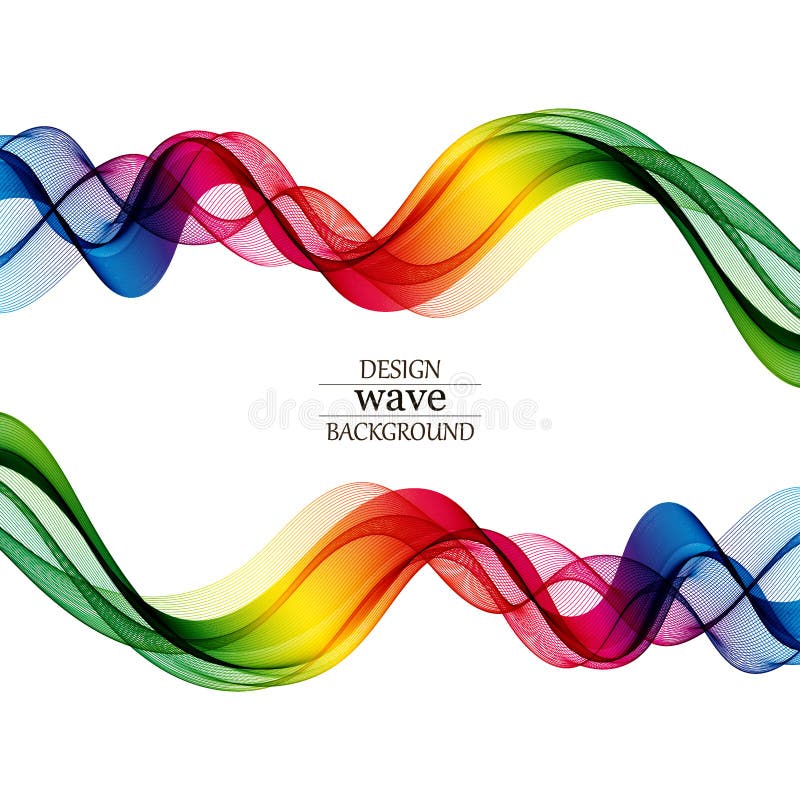 Abstract Rainbow Color Transparent Wave Beautiful Background, Colorful ...