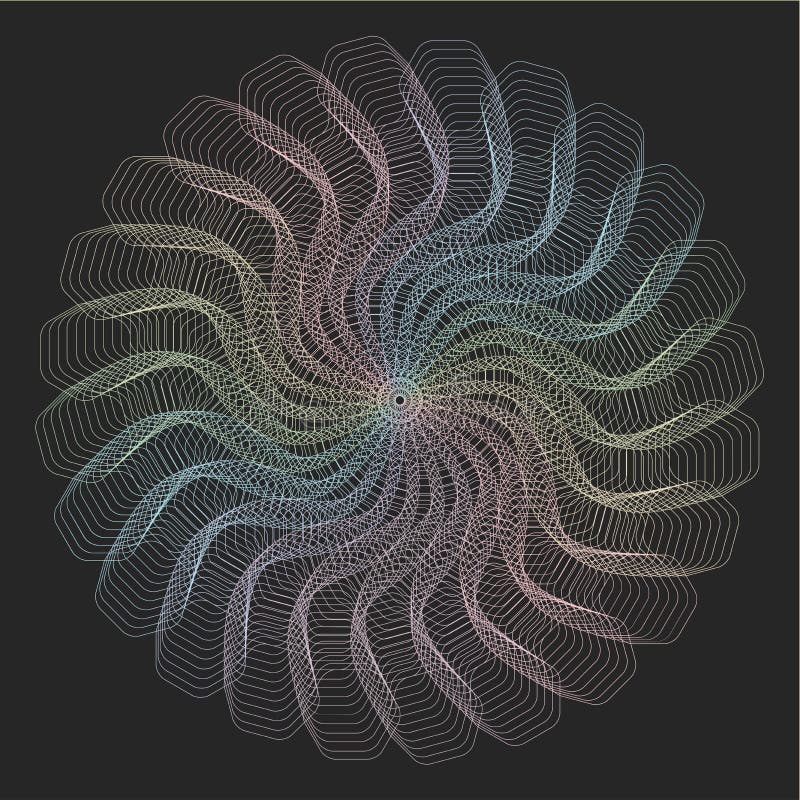 Abstract Rainbow Color Vortex Art Design Background Stock Vector ...