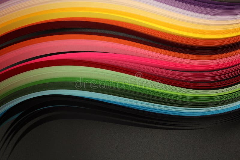 Pink Neon Ultraviolet Color Strip Wave Paper. Abstract Texture ...