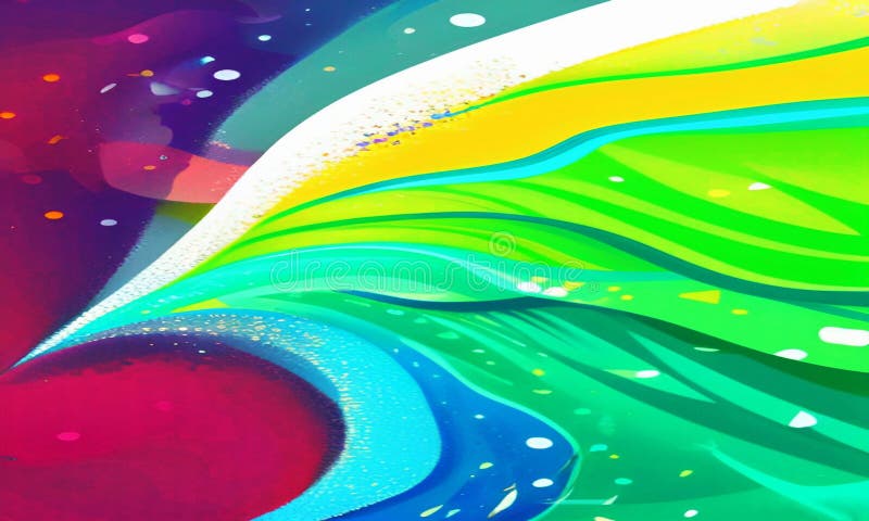 Abstract Rainbow Color Yellow Green and Violet Splash Background Stock ...