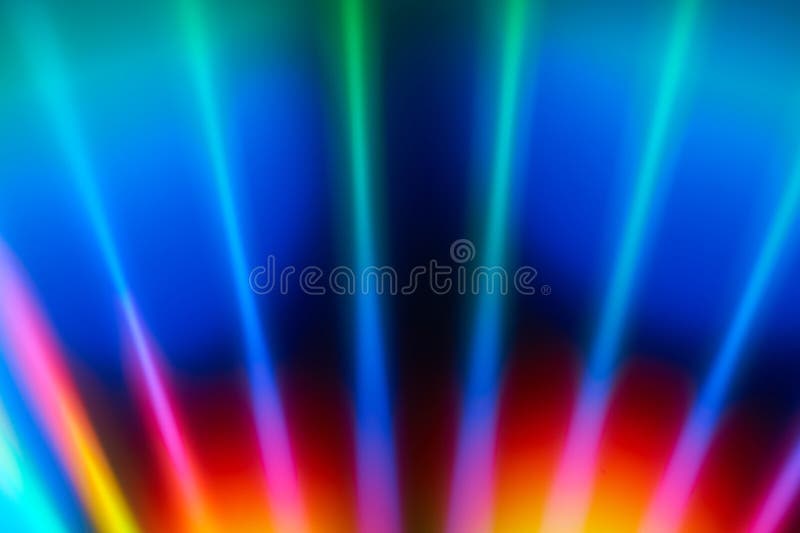 Abstract Rainbow Colored Lights Recorded on a Cd Stock Photo - Image of ...