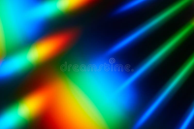 Abstract Rainbow Colored Lights Recorded on a Cd Stock Photo - Image of ...
