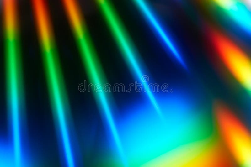 Abstract Rainbow Colored Lights Recorded on a Cd Stock Photo - Image of ...