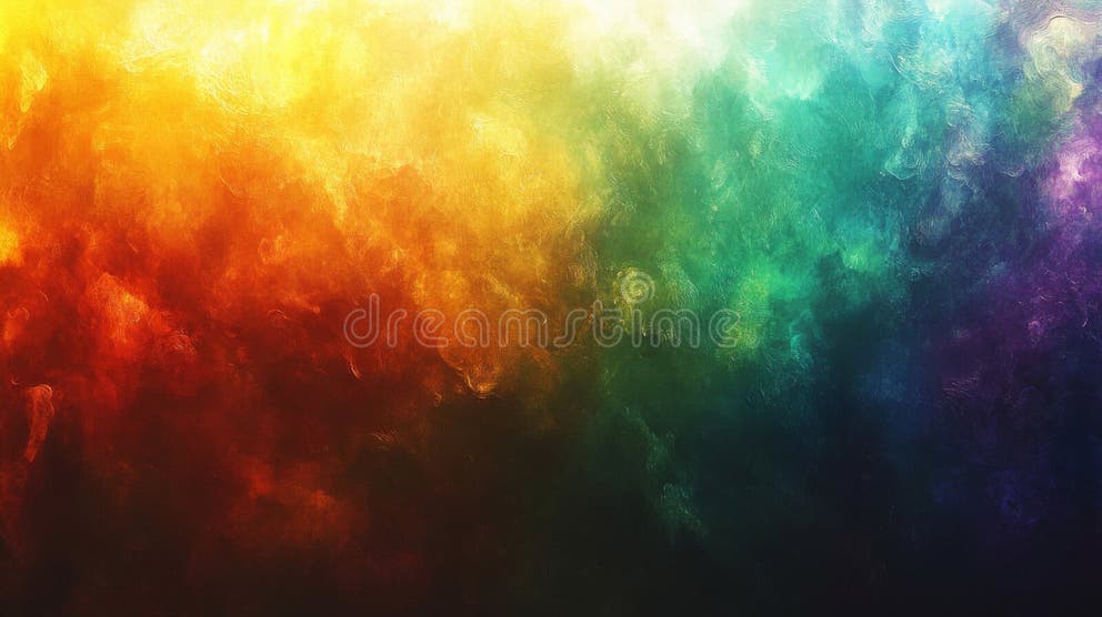 Abstract Rainbow Colored Space Nebula Texture with Gradient Background ...