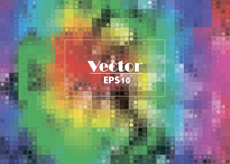 Rainbow Abstract Vector Pixel Image Stock Illustration - Illustration ...