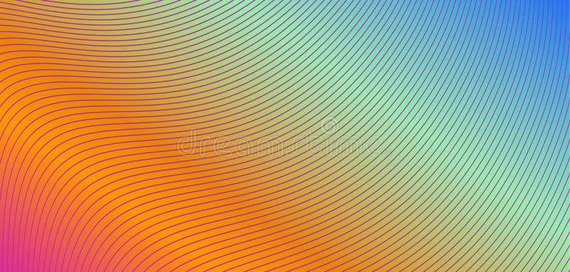 Abstract Rainbow Colorful Multicolor Wave Lines Flow Gradient ...