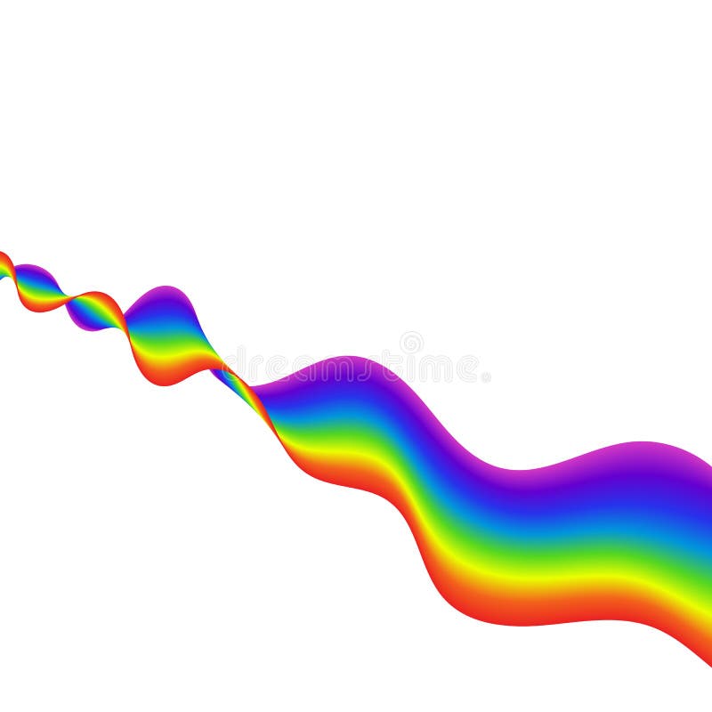 Abstract Rainbow Colorful Strip / Wave Stock Vector - Illustration of ...