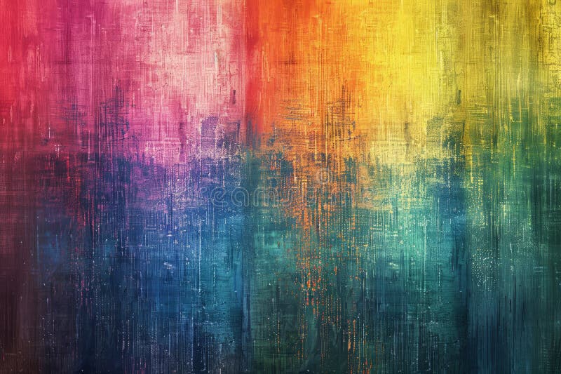 Abstract Rainbow Colors on a Background with Grainy Texture and Blurred ...