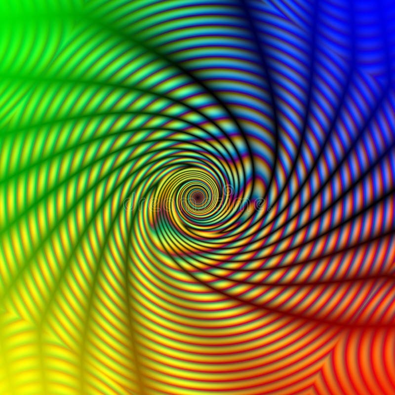 Abstract rainbow swirl stock illustration. Illustration of colour ...