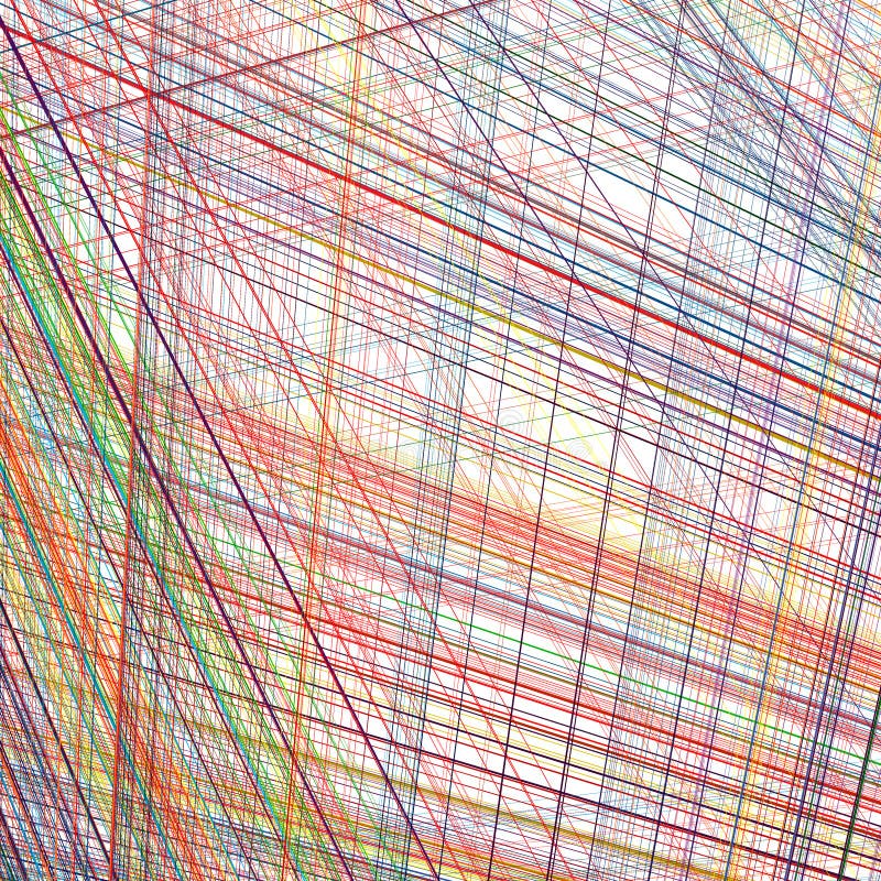 Abstract Rainbow Curved Stripes Color Line Art Vector Background Stock ...