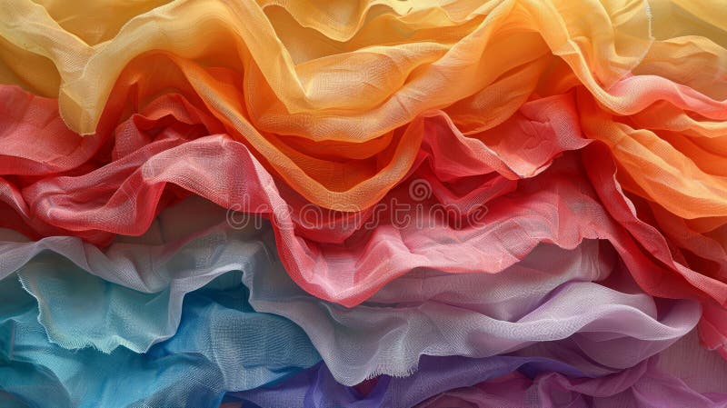Abstract Rainbow Fabric Texture Stock Photo - Image of green, macro ...