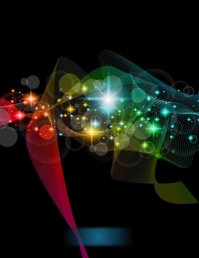 Abstract Rainbow Flow of Energy Stock Vector - Illustration of graphic ...