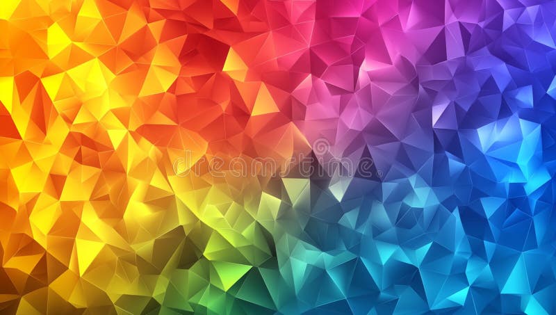 Abstract Rainbow Geometric Low Poly Background Design Texture Art Web ...
