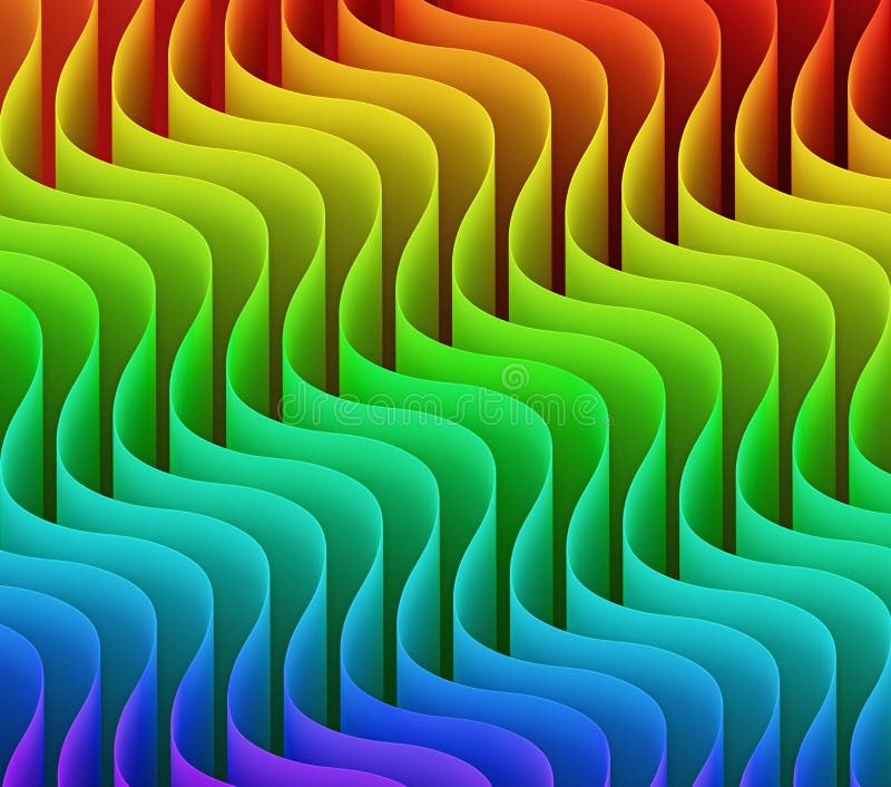 Abstract Rainbow Geometric Waves Pattern Stock Illustration ... Abstract Rainbow Geometric Waves Pattern Stock Illustration ...