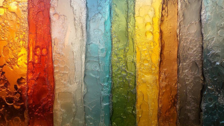 Abstract Rainbow Glass Panel Vertical Stripes Texture Stock ...