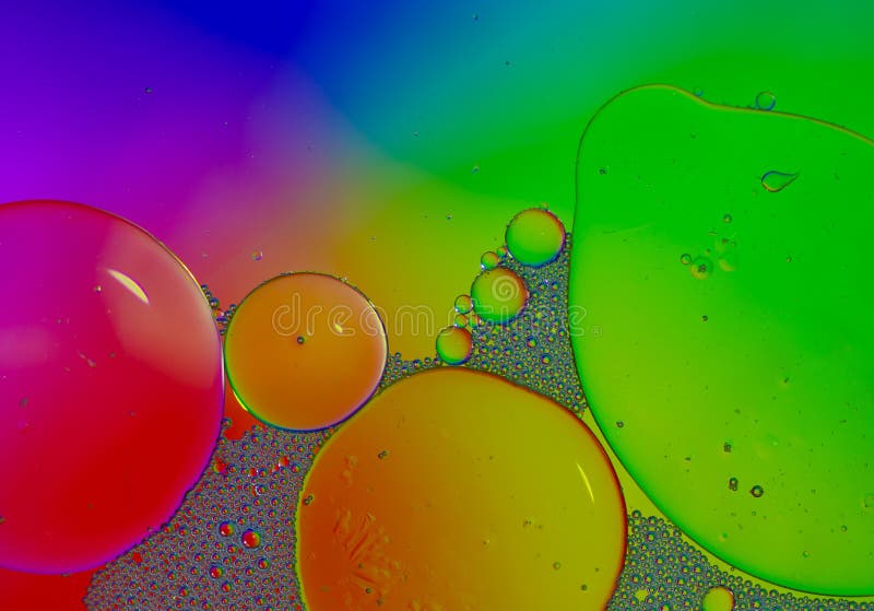 Abstract Rainbow Gradient Bubble Background Stock Image - Image of ...