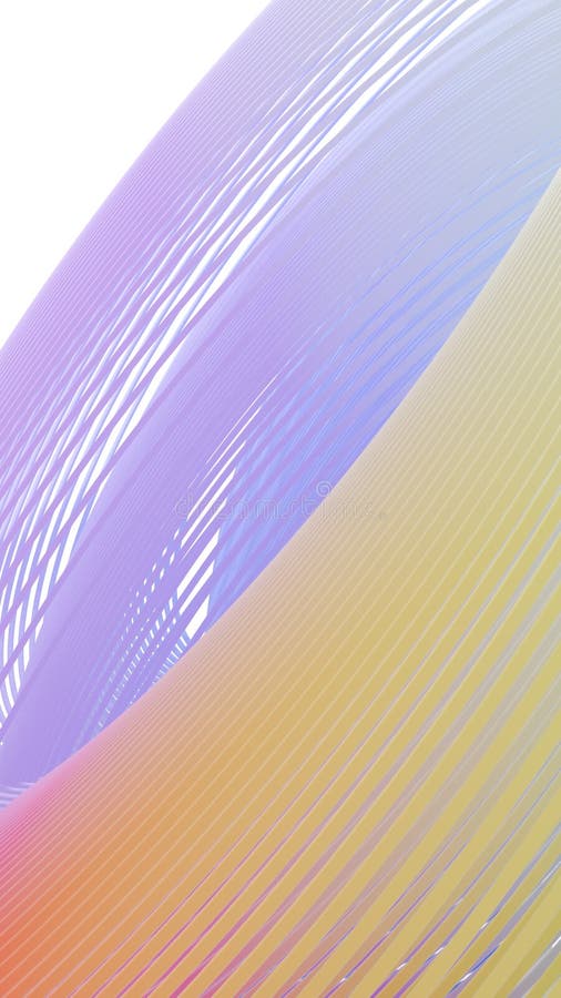 Abstract Rainbow Gradient Lines Creating a Dynamic and Fluid Curved ...