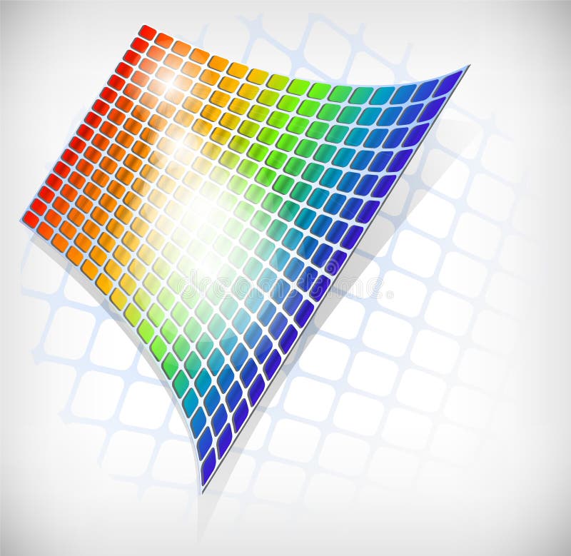 Abstract rainbow grid stock vector. Illustration of grill - 18320059