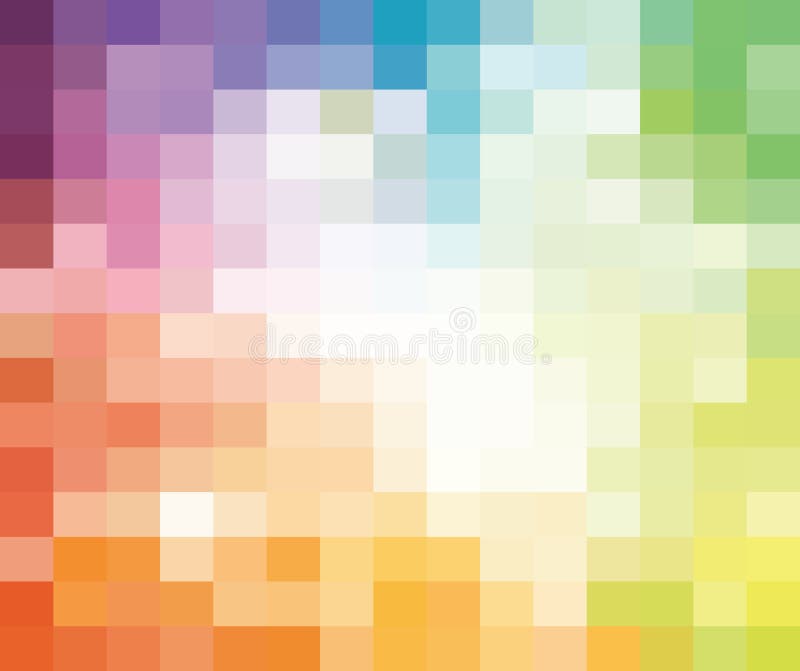Abstract Rainbow Grid Mosaic Background, Modern Abstract Illustration ...