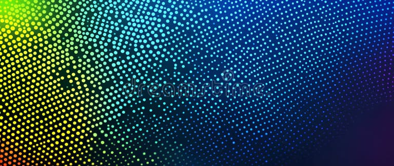 Abstract Rainbow Halftone Dot Pattern Colorful Gradient Background Design Vibrant Digital ...
