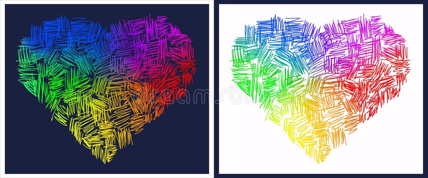 Two Hearts Drawn Stock Illustrations – 2,148 Two Hearts Drawn Stock ...