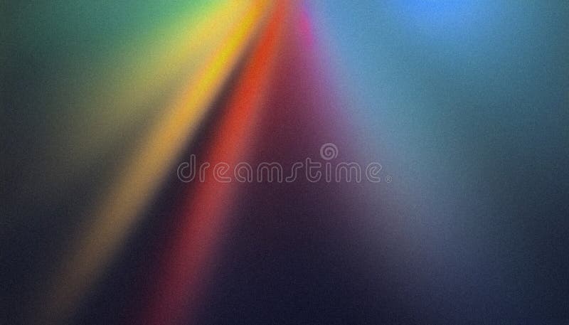 Abstract Rainbow Light Beam on Grainy Texture Stock Image - Image of ...