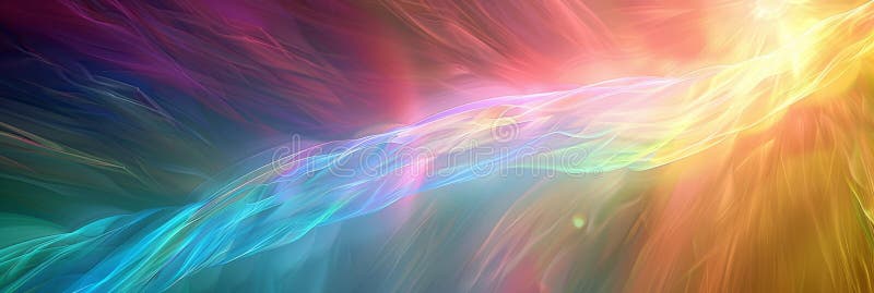 Abstract Rainbow Light Painting, Vibrant Colors, Energy, Movement ...