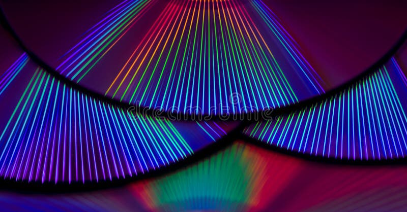 Abstract Rainbow Light Rays Reflection on Cd Surface Stock Image ...