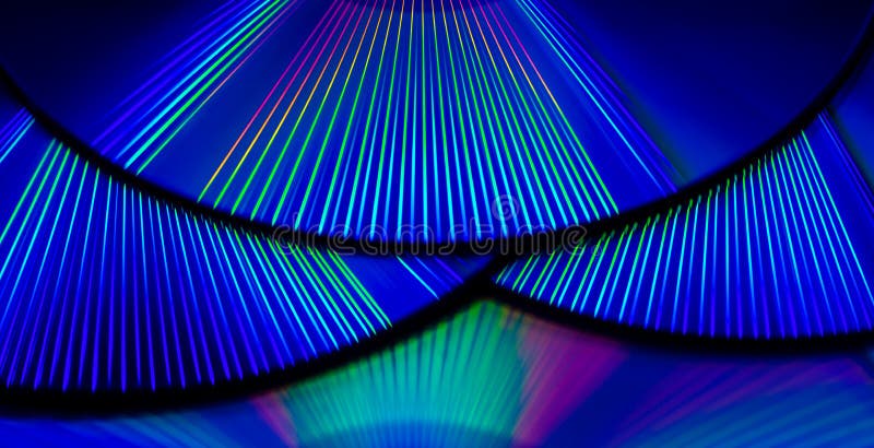 Abstract Rainbow Light Rays Reflection on Cd Surface Stock Photo ...