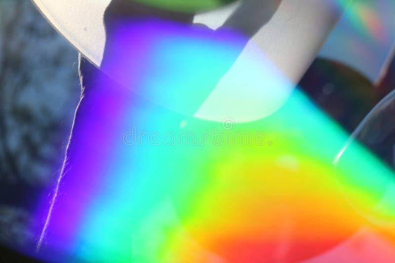 Abstract Rainbow Light Refraction with Soft Focus Stock Image - Image ...