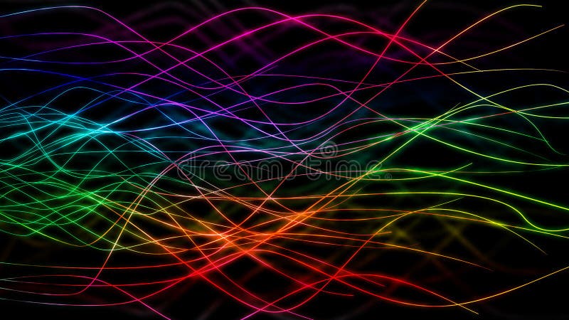 Rainbow Lines Stained Glass Stock Illustration - Illustration of bodies ...