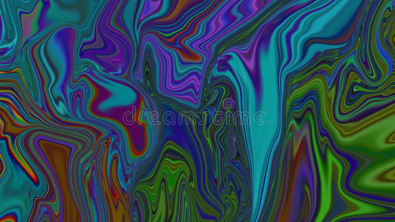 Abstract Rainbow Liquid Texture Background Stock Illustration ...