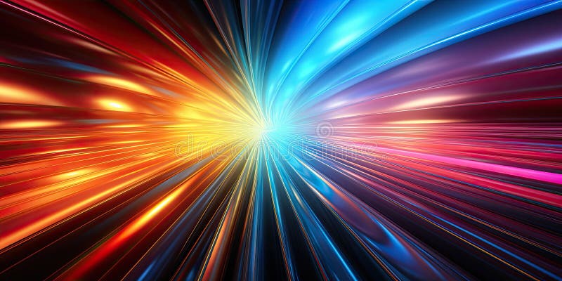 Abstract Rainbow Multicolor Background, Iridescent Spectrum Rays on ...