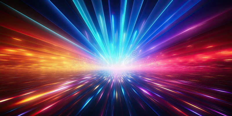 Abstract Rainbow Multicolor Background, Iridescent Spectrum Rays on ...