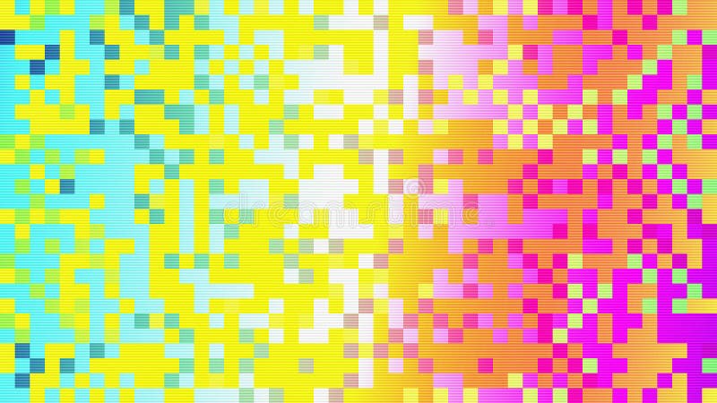 Abstract Rainbow Noise Square Pixel Texture Video Screen Tv Pattern ...