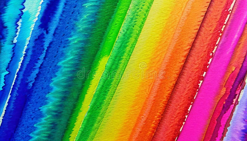 Abstract Rainbow Painted Decorative Textured Background Stock Image ...