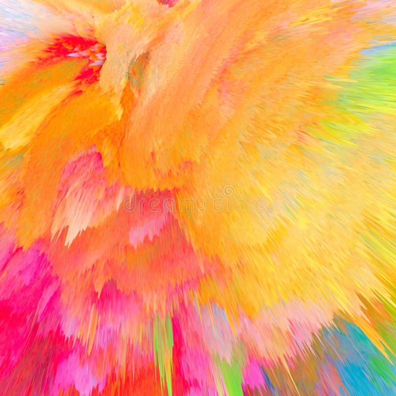 Abstract Rainbow Painting Digital Paper Stock Illustration ...