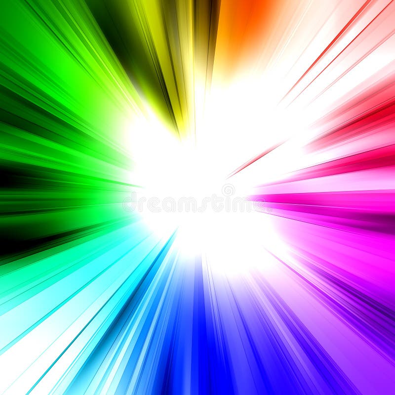 Abstract rainbow ray stock illustration. Illustration of colors - 93678517