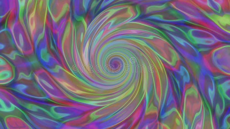 Abstract Rainbow Rotating Background with Floral Pattern Stock Footage ...