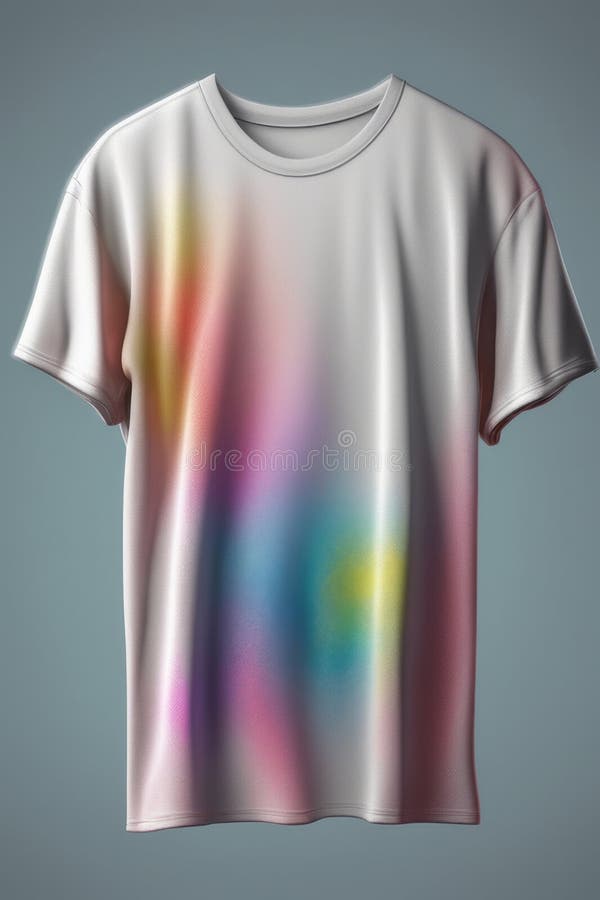 Abstract Rainbow Shirt on Gradient Background Abstract Rainbow Shirt on ...