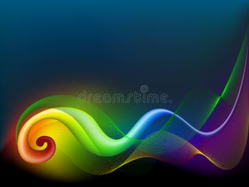 Abstract rainbow swirl stock vector. Illustration of pattern - 9894012