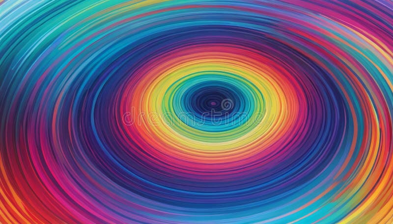 Abstract Rainbow Swirl Pattern Stock Image - Image of depth, spiral ...