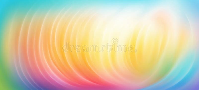 Abstract Rainbow Swirl with Soft Gradient Stock Illustration ...