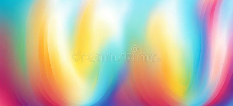 Abstract Rainbow Swirl with Soft Gradient Stock Illustration ...