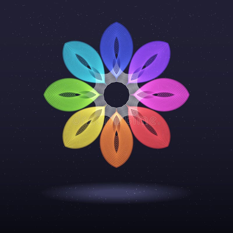 Octagonal Flower Stock Illustrations – 607 Octagonal Flower Stock ...