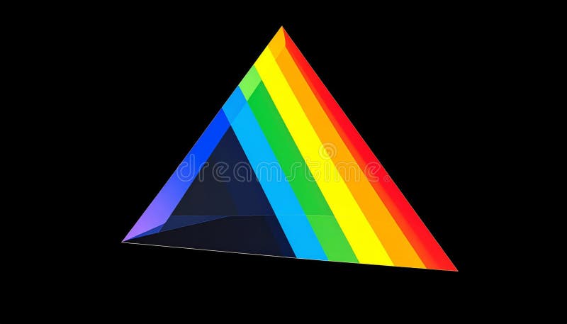 Abstract Rainbow Triangle Pixel Art Stock Illustration - Illustration ...