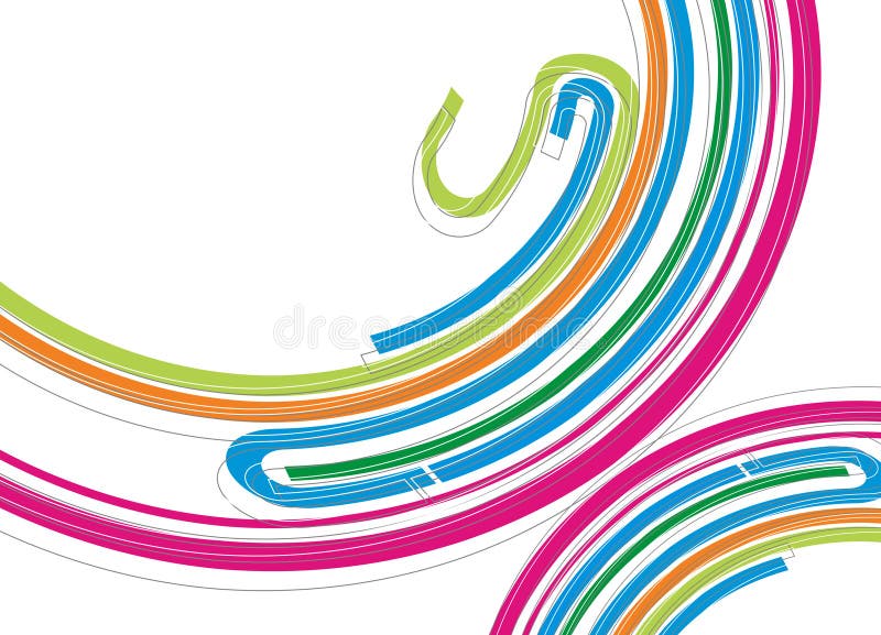 Abstract rainbow wave line stock vector. Illustration of gradient ...