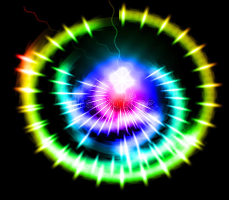 Abstract Rainbow Waves Picture. Image: 6041857